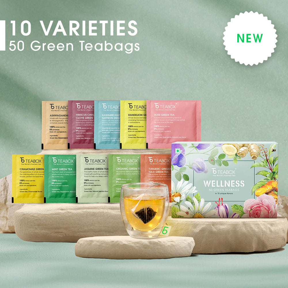 2025 Wellness Green Tea Sampler | Teabox